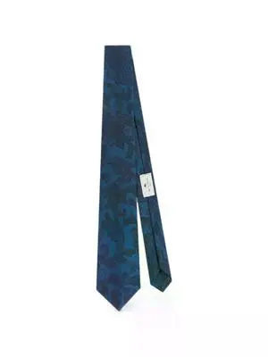 Etro Floral Paisley Jacquard Tie - Blue