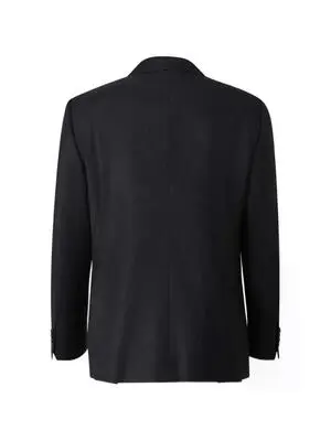Canali Pinstripe-pattern Single-breasted Suit - Black