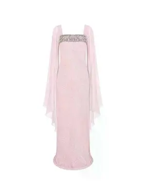 TEMPERLEY LONDON Pyramus Crystal-embellished Maxi Dress - Pink