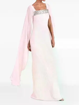 TEMPERLEY LONDON Pyramus Crystal-embellished Maxi Dress - Pink