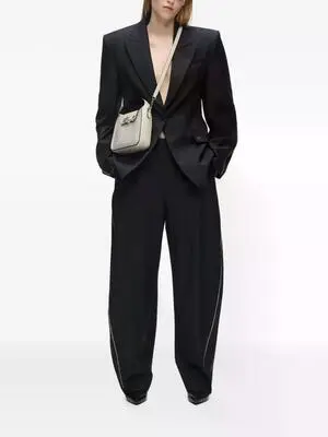 Karl Lagerfeld Small K/signature Crossbody Bag With Rhinestones - Neutrals