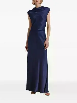 Alberta Ferretti Satin-finish Maxi Skirt