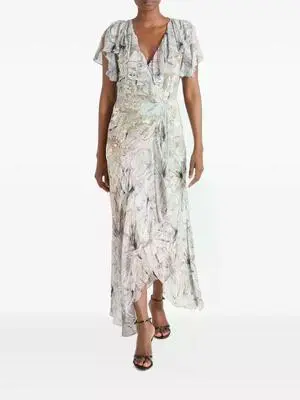 TEMPERLEY LONDON Nerissa Sequin Embellished Ruffled Asymmetric Dress