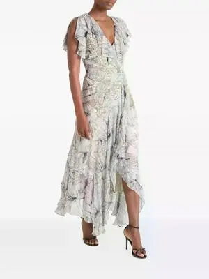 TEMPERLEY LONDON Nerissa Sequin Embellished Ruffled Asymmetric Dress