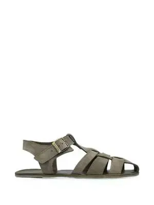GROUNDS Catania Buckle-fastening Caged Sandals - Grey
