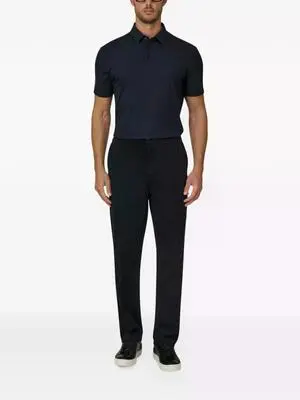 Boggi Milano Polo In Stretch Supima Cotton Jersey - Blue