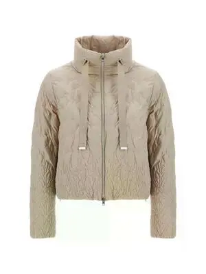 Herno Quilted High-neck Jacket - Neutrals