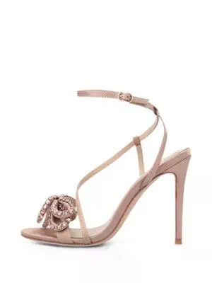 Pinko Crystal-embellished Bow Sandals