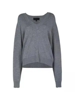 NILI LOTAN V-neck Raglan-sleeves Sweater - Grey