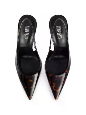 Paris Texas Lidia Tortoiseshell-effect Slingback Pumps