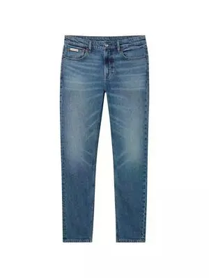 Calvin Klein Whiskered Faded Jeans - Blue