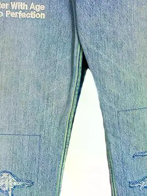 BETTER WITH AGE Esther Mixed Media Patchwork Denim Jeans