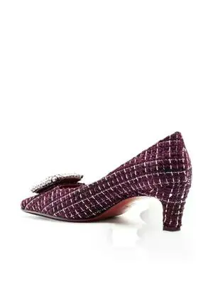 FESTA MILANO Bouclé Heeled Pumps
