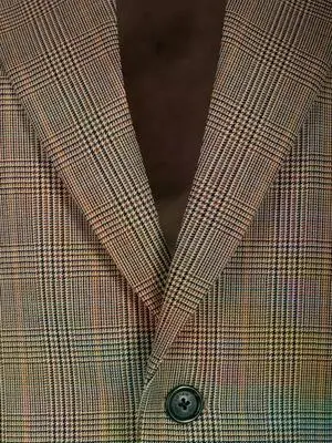 NILI LOTAN Checked Cropped Jacket