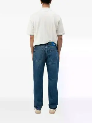 Hugo Logo-patch Straight-leg Jeans