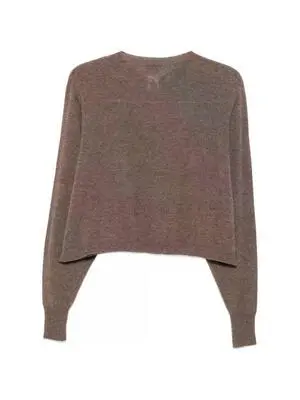 ALYSI Button-fastening Cropped Cardigan