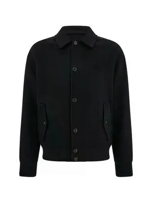 FERRAGAMO Wool And Cashmere Blouson Jacket - Black