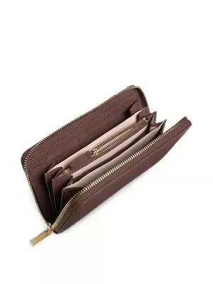 COCCINELLE Metallic Grained Leather Wallet