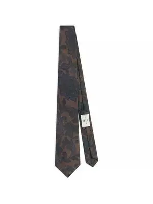 Etro Floral-paisley Jacquard Tie - Brown