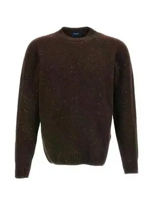 DRUMOHR Crew-neck Knit Sweater - Brown