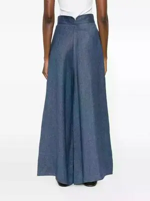Alberta Ferretti High-waisted Pleated Trousers