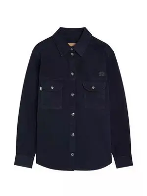 BLAZÉ MILANO Berber Logo-embroidered Denim Shirt - Blue