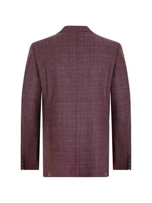 Canali Checked Single-breasted Blazer
