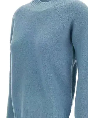 DRUMOHR Mock-neck Wool Sweater - Blue