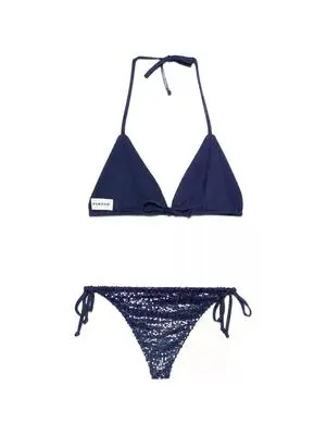 P.a.r.o.s.h Sequin-embellished Halterneck Bikini