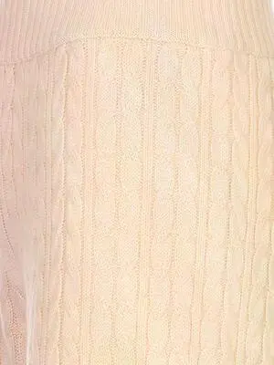 Agnona Cable-knit Wide-leg Trousers