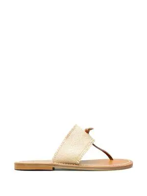 K.JACQUES Wouri Woven Sandals - Neutrals