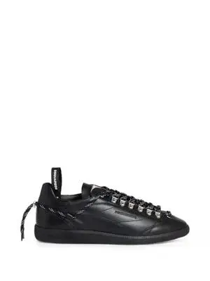 Dsquared2 Rebels Leather Sneakers - Black