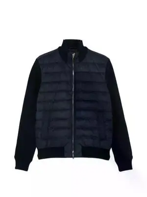 Herno Quilted Ribbed-sleeves Jacket