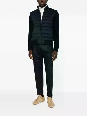 Herno Quilted Ribbed-sleeves Jacket