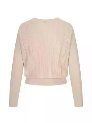 Agnona Pointelle Knit V-neck Jumper