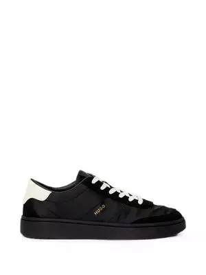 Hugo Neston Logo-print Panelled Sneakers - Black