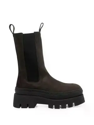 COPENHAGEN  Suede Chunky-sole Chelsea Boots - Brown