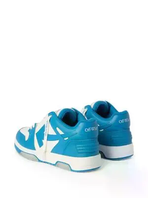 Off-White Out Of Office" Panelled Leather Sneakers - Blue