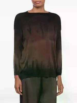 Avant Toi Tie-dye Boat-neck Sweater