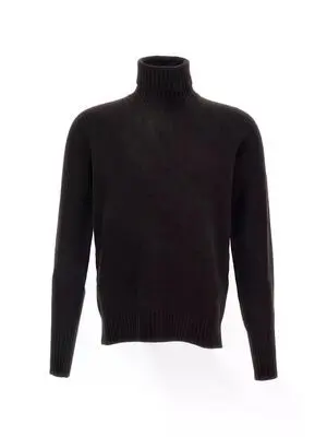 DRUMOHR Roll-neck Knitted Sweater - Brown