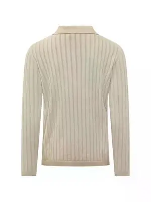 AROVESCIO Ribbed-knit Long-sleeve Shirt