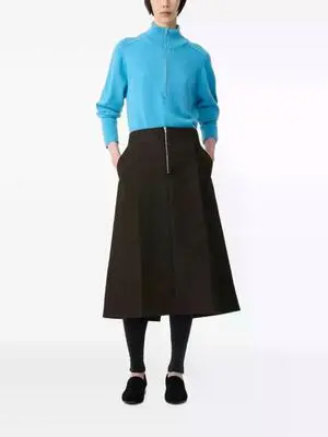 Studio Nicholson Darc Pressed-crease Midi Skirt