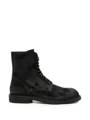 ANN DEMEULEMEESTER Lace-up Combat Boots - Black