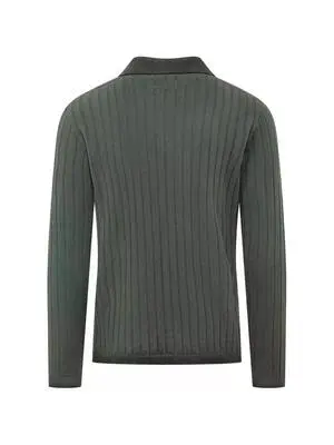 AROVESCIO Ribbed-knit Long-sleeve Shirt