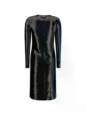 TOM FORD Sequin-embellished Long-sleeve Midi Dress
