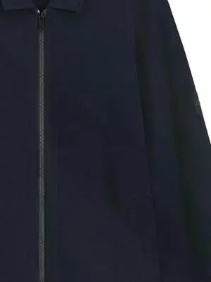 BOSS Zip-up Shirt Jacket With Spread Collar