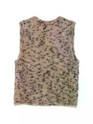 ALYSI Leopard-pattern Button-up Vest
