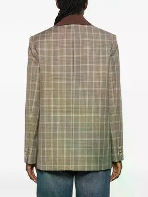 Maje Checked Removable-collar Blazer