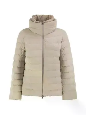 Herno Padded Calf Suede-effect Jacket - Neutrals