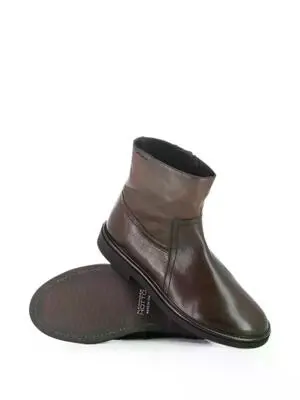 ALEXANDER HOTTO Side-zip Leather Boots